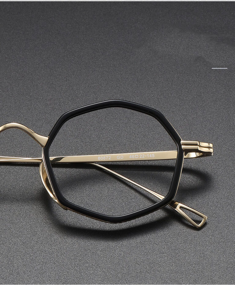 titanium-optical-frame-acetate-front-polygon-wholesale E80872 ...